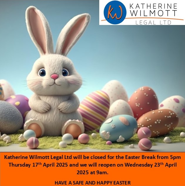 Easter Holiday Hours 2025 - Katherine Wilmott Legal